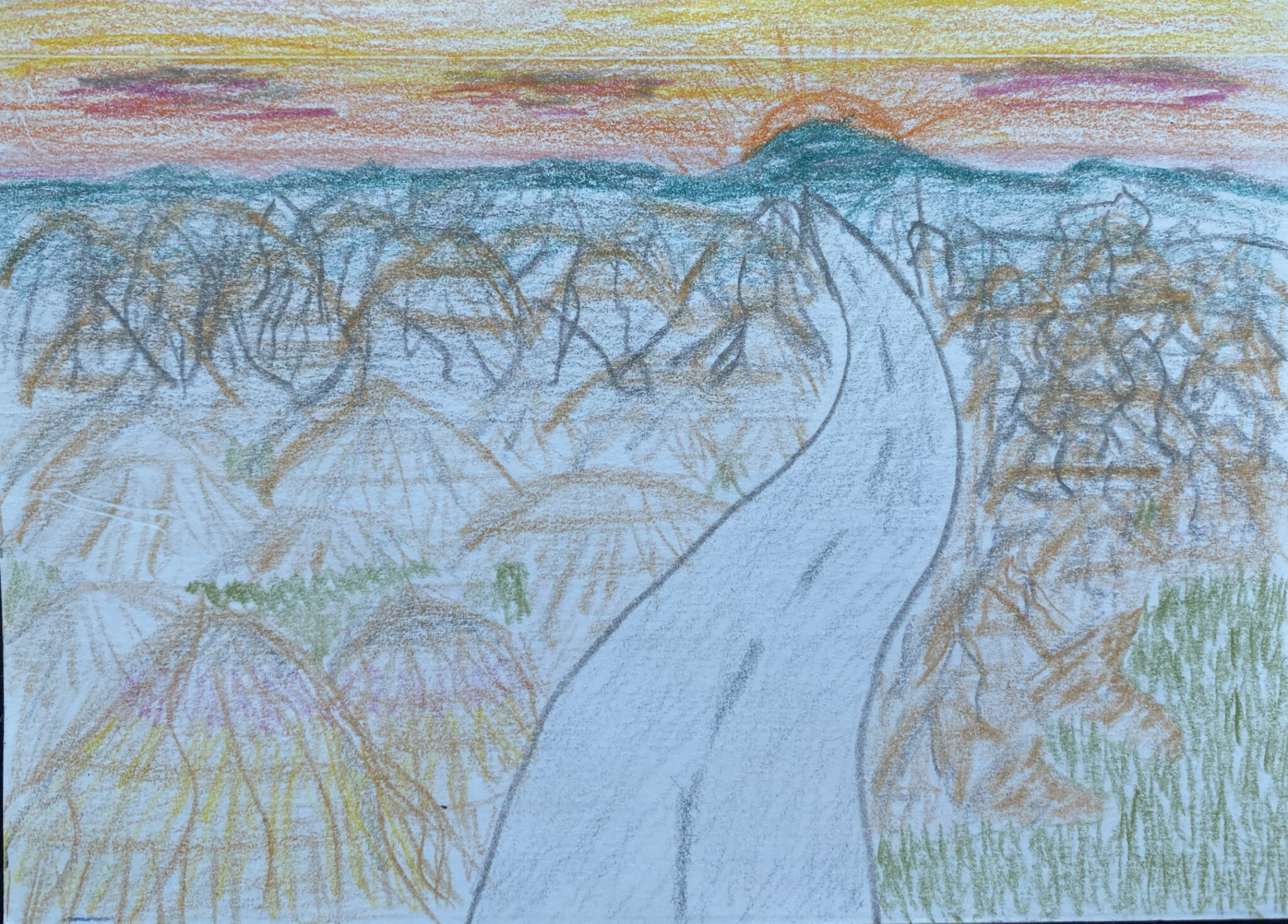 Drawings from a Resident “Artist” – Notes from The Road