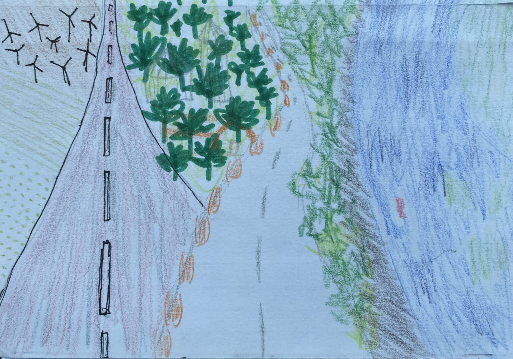 Drawings from a Resident “Artist” – Notes from The Road